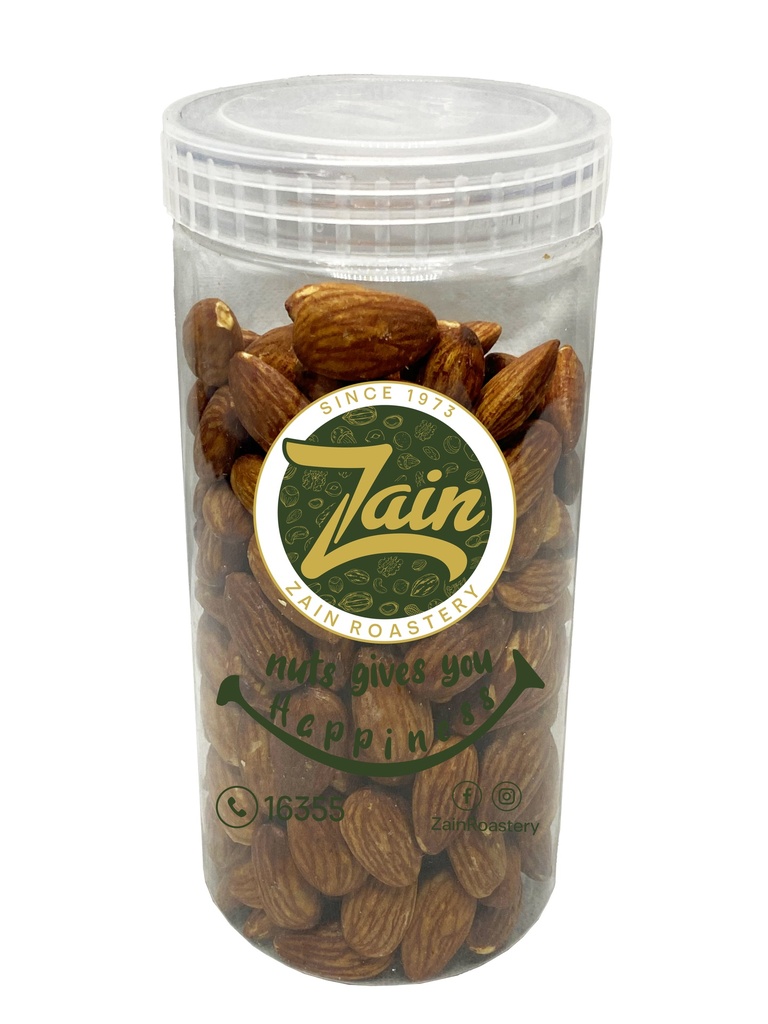 Extra roasted peeled almonds without salt 300 grams | Zain Roastery